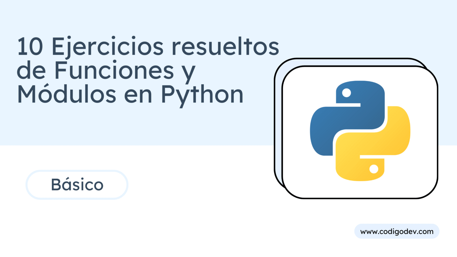 10 Ejercicios resueltos de Funciones y Módulos en Python - Codigo Dev